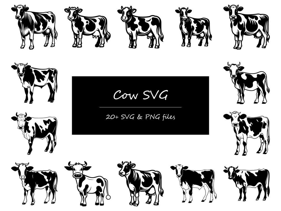 Cow SVG Cow Head SVG Highland Cow SVG Cow Print Svg Cow - Etsy