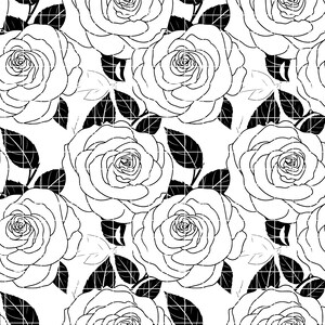 Rose Floral Pattern SVG Bundle, Seamless Pattern SVG, Flower Pattern ...