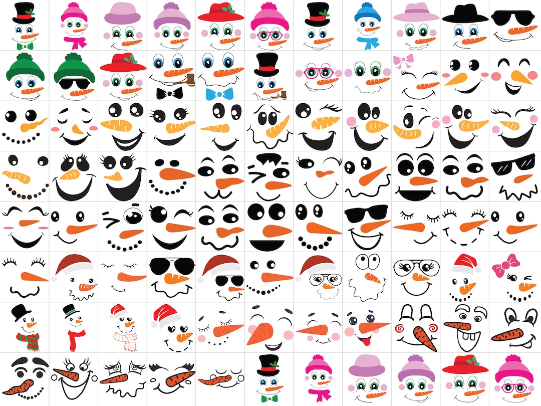 Snowman Face SVG, Snowman Svg, Frosty the Snowman Face Svg, Winter Svg ...