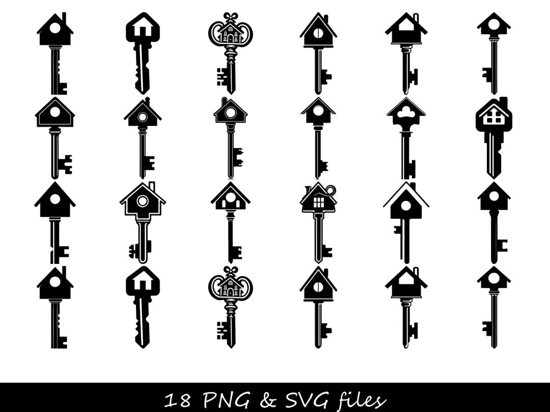House Key SVG, Home Key SVG, Key SVG, Home Svg, House Svg, Key Chain ...