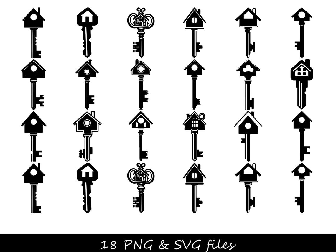 House Key SVG, Home Key SVG, Key SVG, Home Svg, House Svg, Key Chain ...