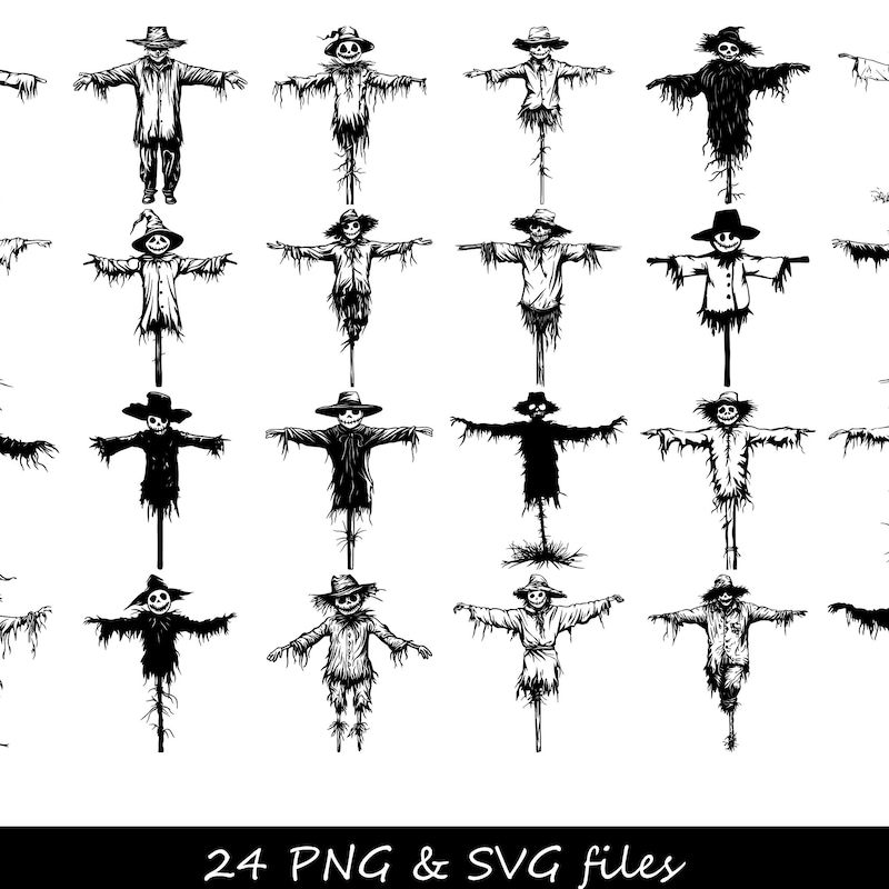 Scarecrow Svg - Etsy