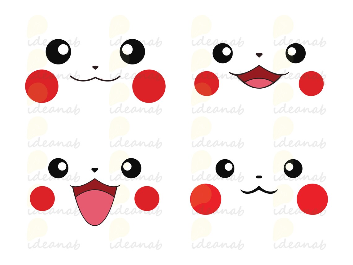 Layered Cartoon SVG Anime SVG Poke SVG Pika Svg - Etsy