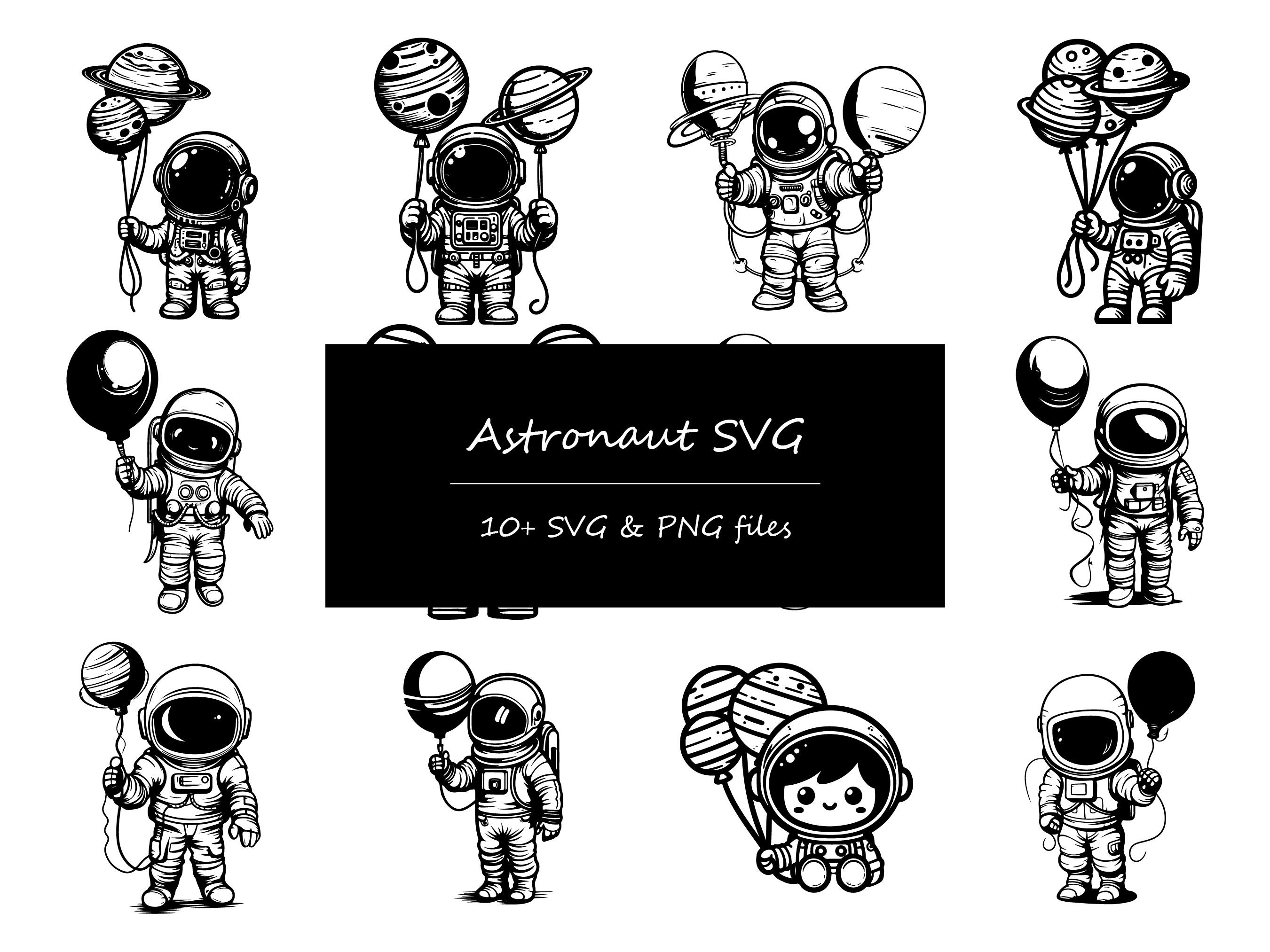 Astronaut Svg Bundle Astronaut Birthday Svg Space Svg - Etsy