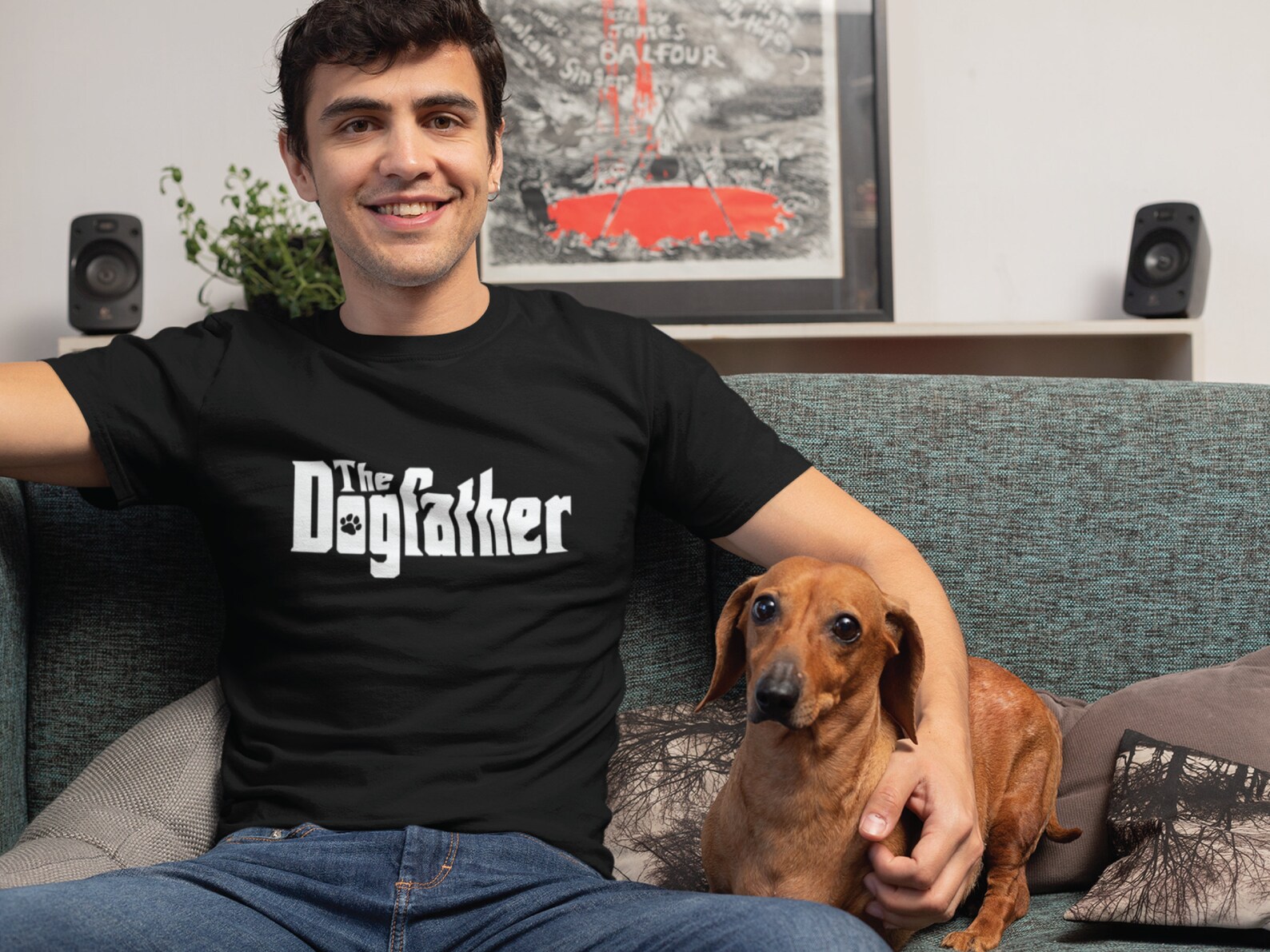 Dogfather SVG, Dog Dad Svg, Dog Face Svg, Dog Paw Svg, Dog Quotes Svg ...