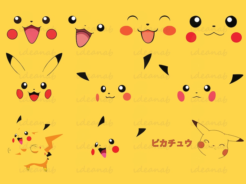 Layered Cartoon SVG, Anime SVG, Poke SVG, Pika Svg - Etsy