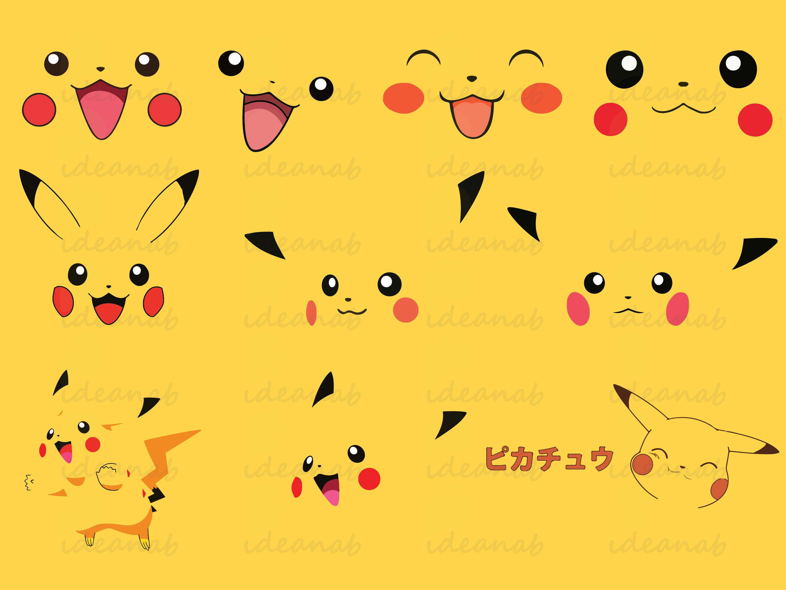 Layered Cartoon SVG Anime SVG Poke SVG Pika Svg - Etsy UK