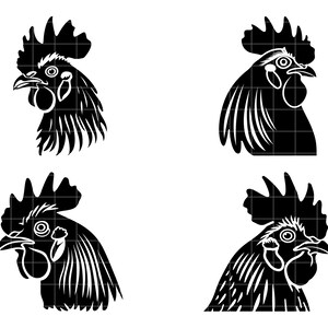 Rooster SVG, Chicken SVG, Hen SVG, Chickens Svg, Chicken Face Svg ...