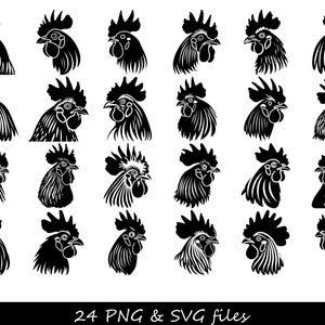 Rooster SVG, Chicken SVG, Hen SVG, Chickens Svg, Chicken Face Svg ...