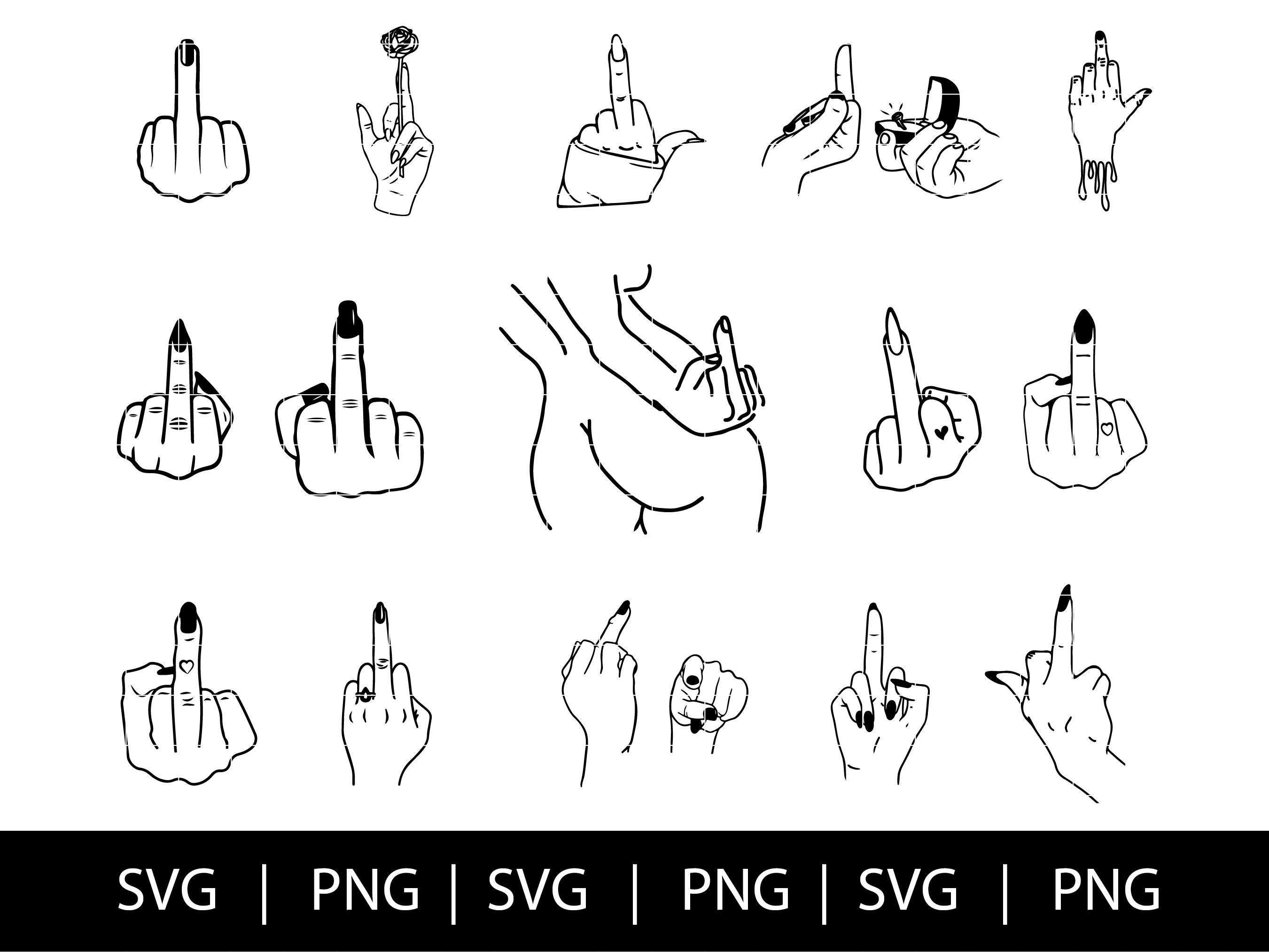 Middle Finger SVG Bundle, Skeleton Middle Finger SVG, Middle Finger SVG ...