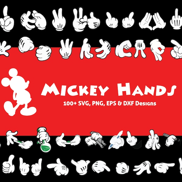 Mickey Hands - Etsy