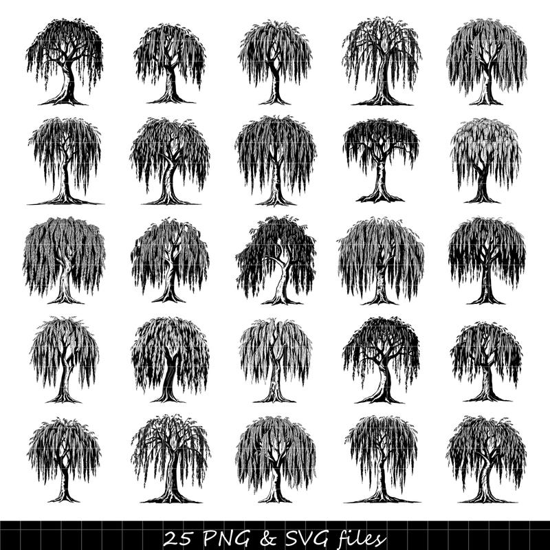 Willow Tree Svg - Etsy