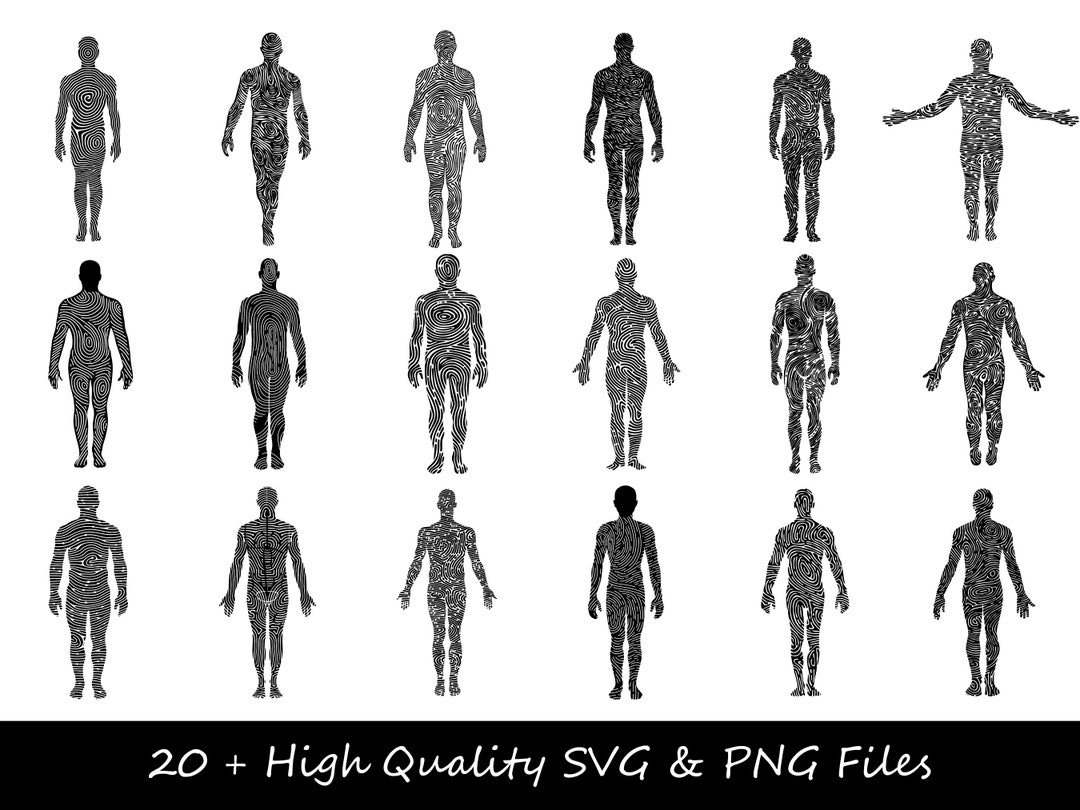 Trippy Man SVG, Man SVG, Human SVG, Line Art Svg, Fingerprint Svg, Yoga ...