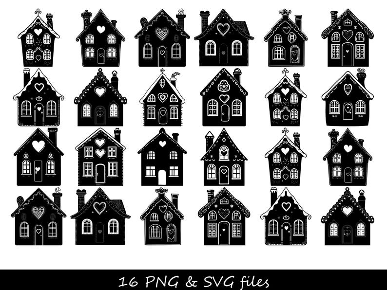 Christmas House SVG, Gingerbread House SVG, Winter House Svg, Holiday ...