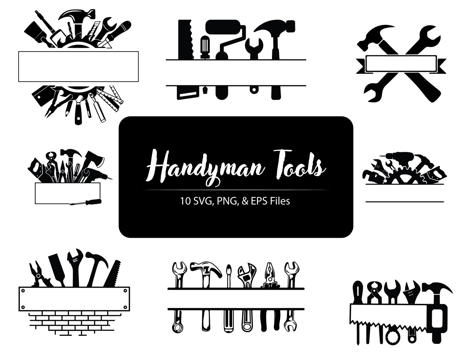 Tools Monogram Tool Box Svg Repair Tools Svg Handyman Svg - Etsy