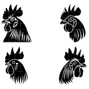 Rooster SVG, Chicken SVG, Hen SVG, Chickens Svg, Chicken Face Svg ...
