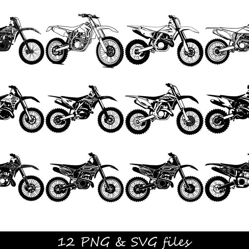 Dirt Bike Svg - Etsy