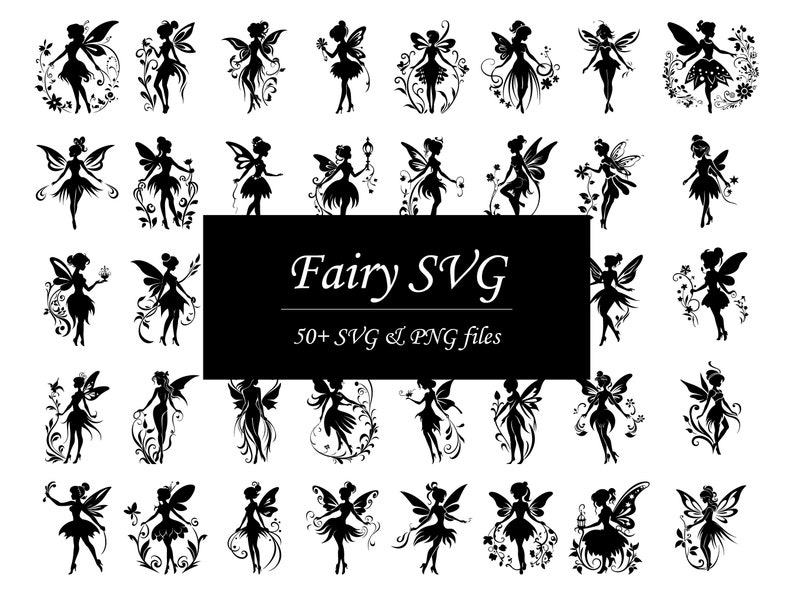 Fairy SVG, Angel SVG, Tooth Fairy SVG, Fairy Godmother Svg, Fairy Cake ...