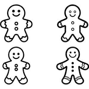 Gingerbread SVG, Gingerbread Man SVG, Gingerbread Face SVG, Gingerbread ...