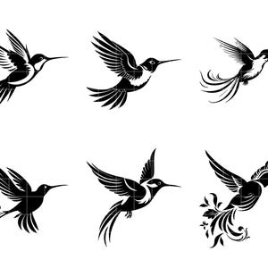 Hummingbird SVG, Bird SVG, Hummingbird Silhouette SVG, Hummingbird ...