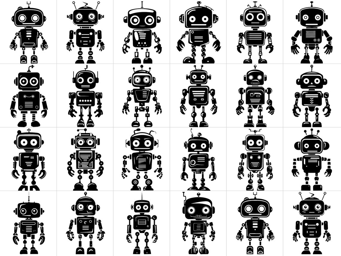 Robot SVG, Robot PNG, Roblox Robot SVG, Robot Factory Svg, the Wild ...