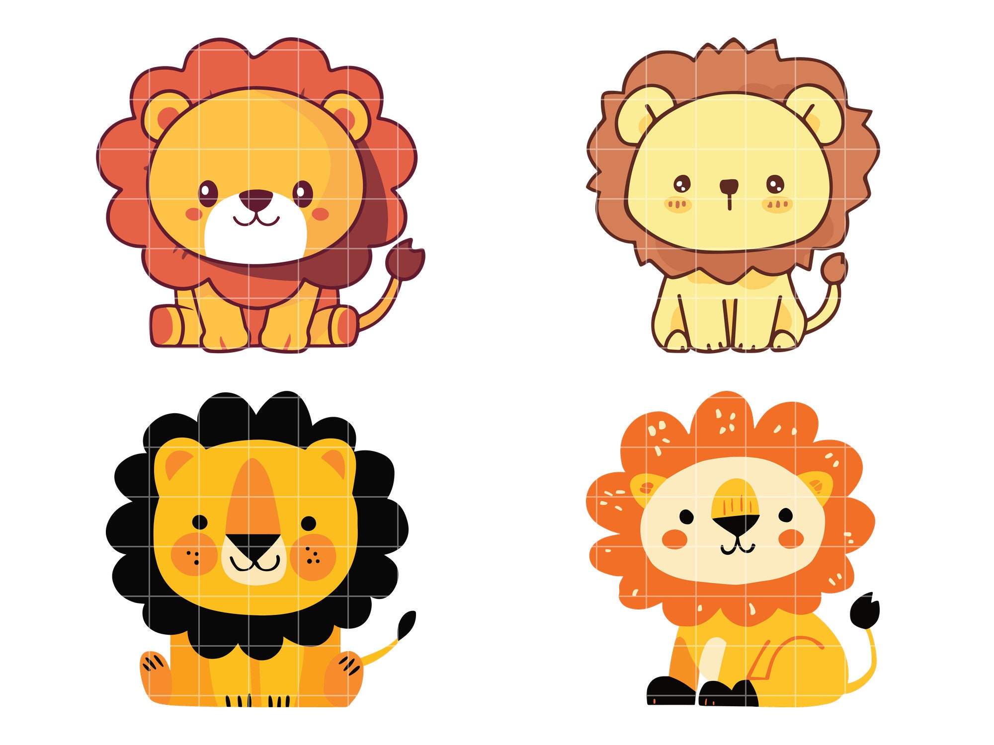 Lion SVG, Cute Lion SVG, Lion Cub SVG, Lion Eyes Svg, Chibi Lion Svg ...
