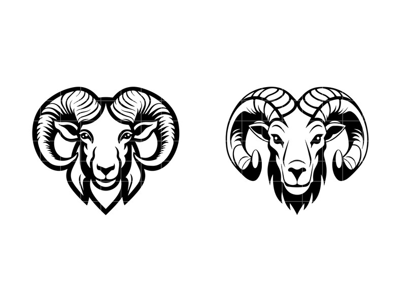 Ram Head SVG, Ram SVG, Ram Skull SVG, Horned Ram Svg, Ram Head ...