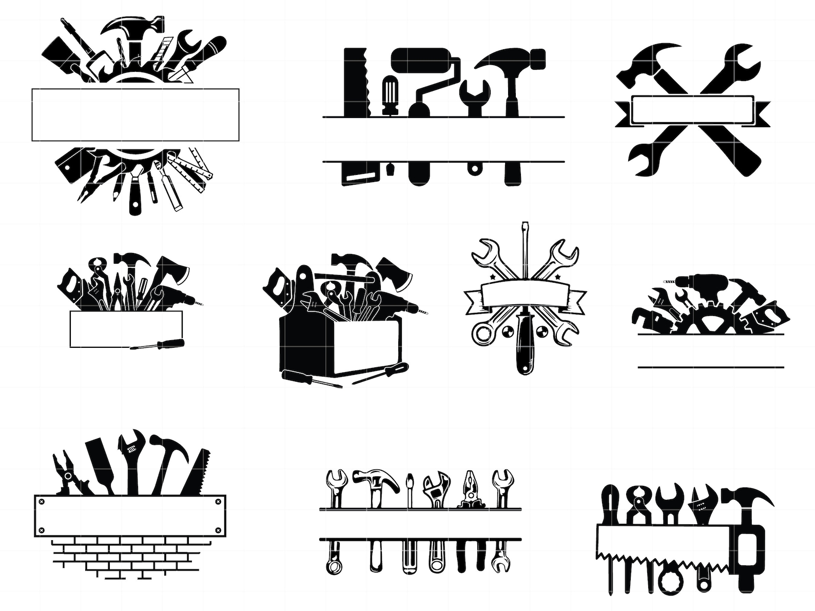 Tools Monogram Tool Box Svg Repair Tools Svg Handyman Svg - Etsy