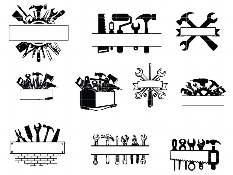Tools Monogram Tool Box Svg Repair Tools Svg Handyman Svg - Etsy