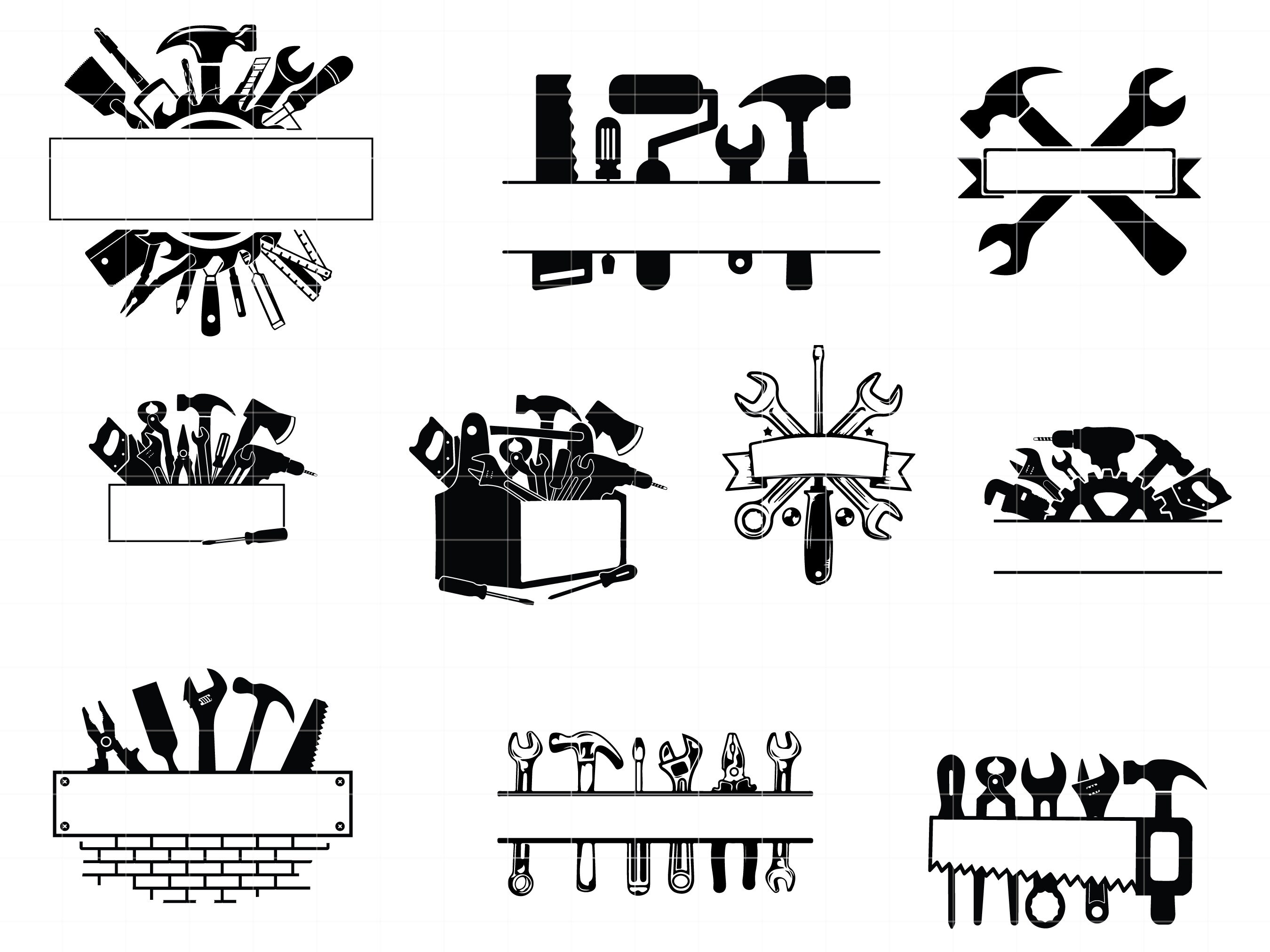 Tools Monogram Tool Box Svg Repair Tools Svg Handyman Svg - Etsy