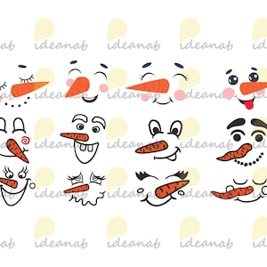Snowman Face SVG, Snowman Svg, Frosty the Snowman Face Svg, Winter Svg ...