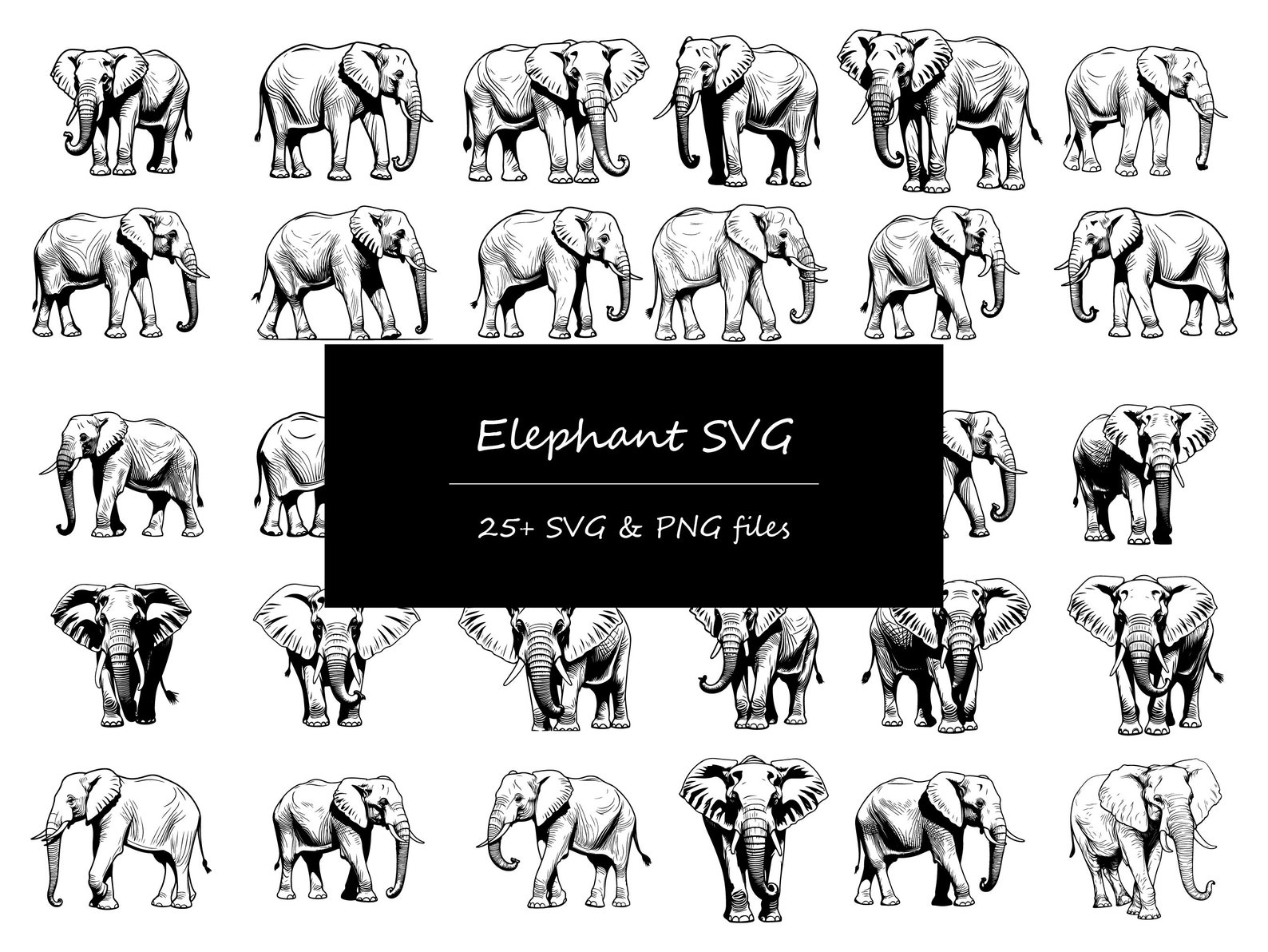 Elephant Svg, Elephant Face SVG, Elephant Mandala SVG, Elephant ...