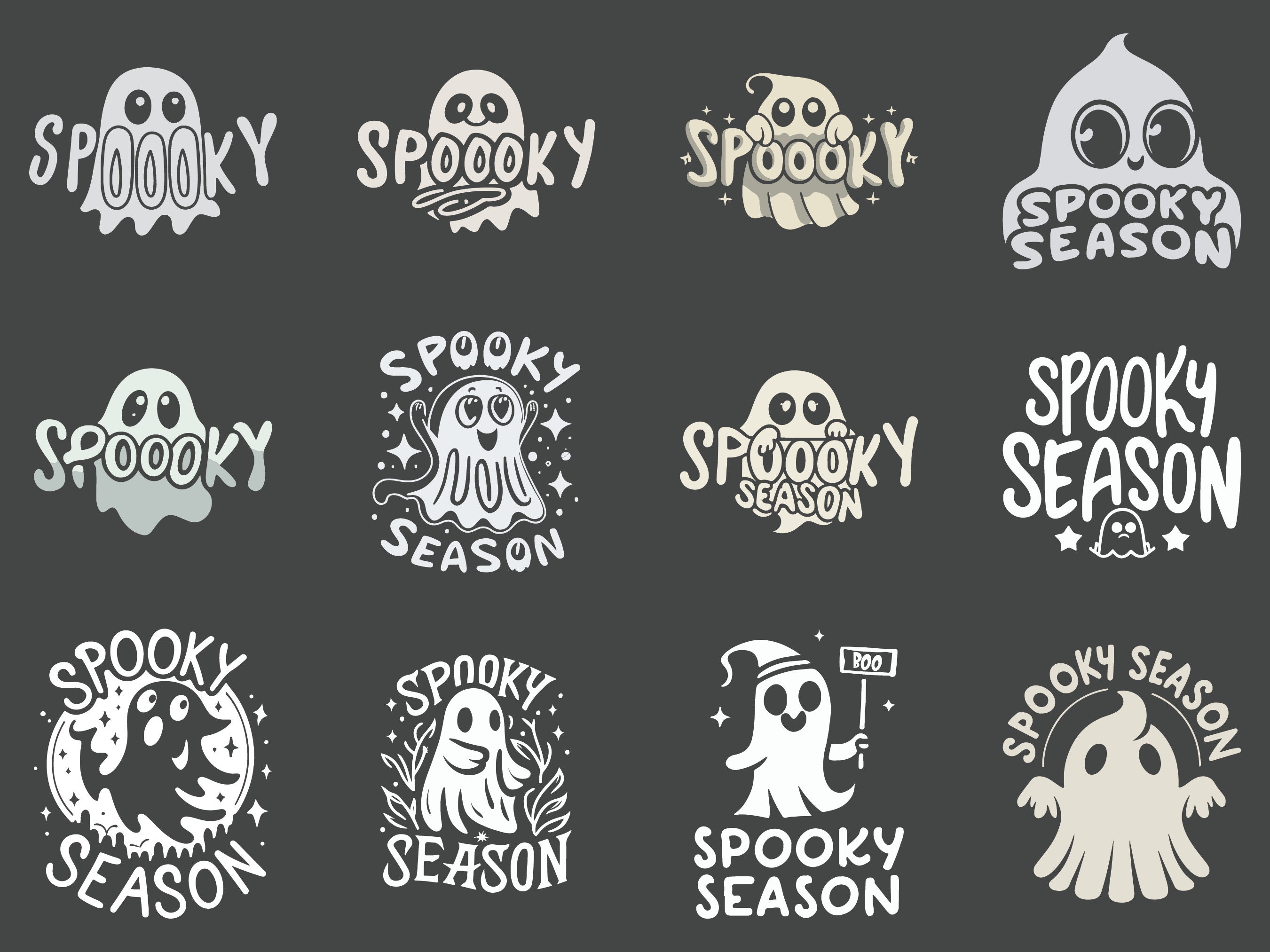 Spooky SVG, Halloween SVG, Spooky Season SVG, Scary Svg, Ghost Svg ...