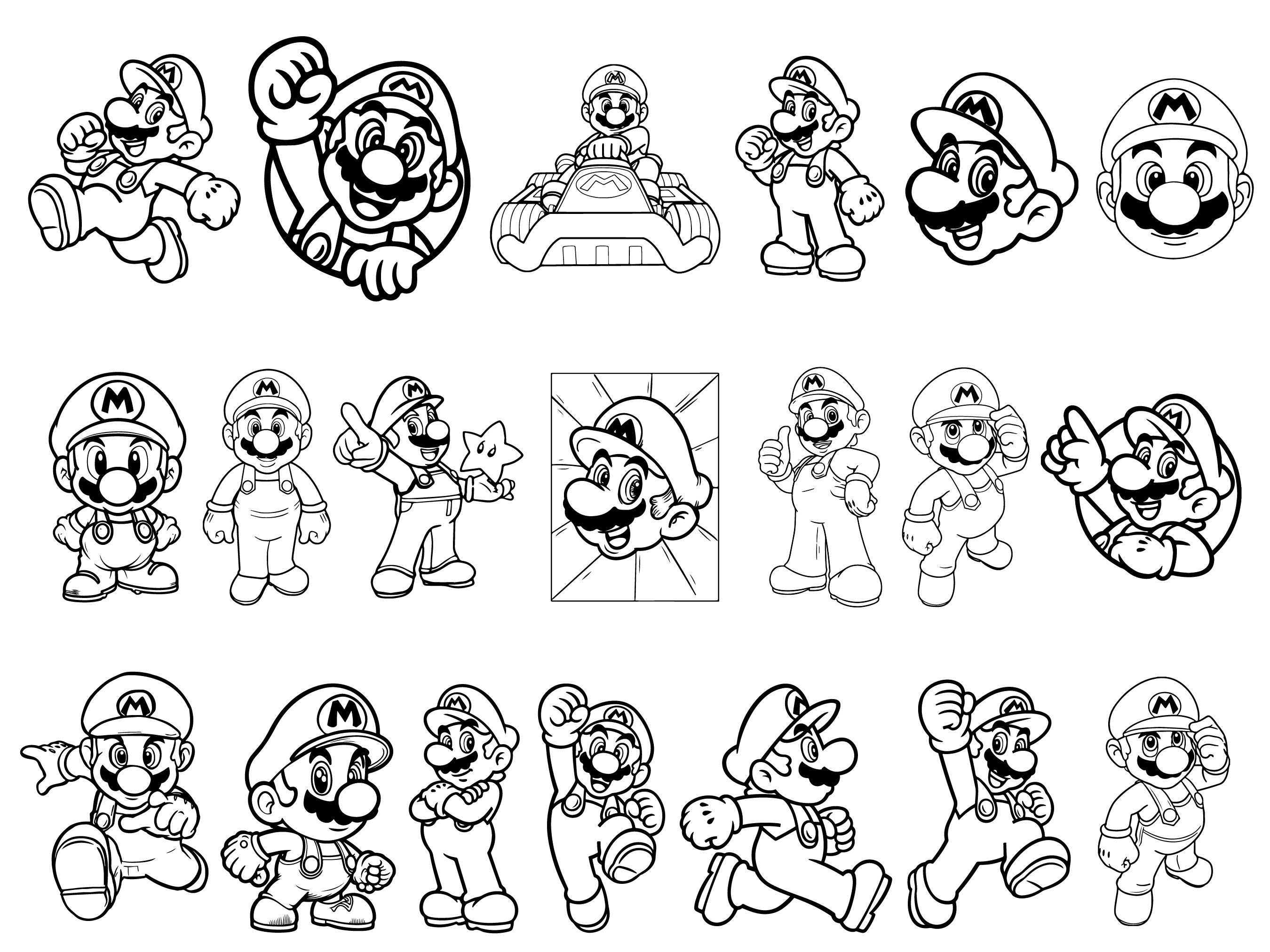 Mario SVG Bundle: Super Mario Svg Mario Kart Svg Files Mario - Etsy ...