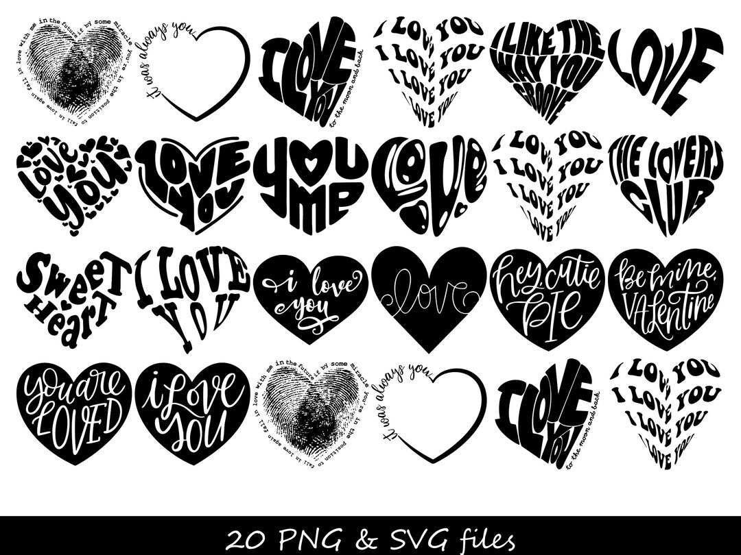Love SVG, Love You SVG, Heart SVG, Love Clipart, Love Cursive, Love ...