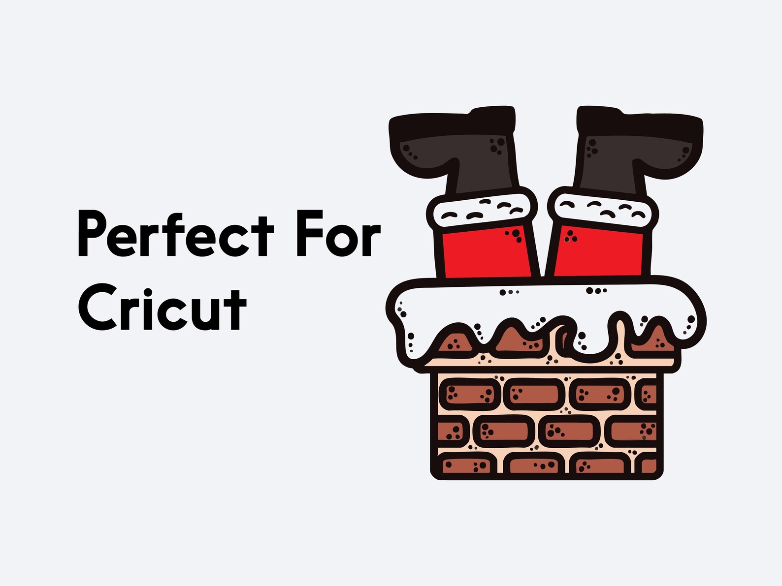 Santa Chimney SVG, Santa Stuck in Chimney SVG, Christmas Chimney Svg ...