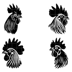 Rooster SVG, Chicken SVG, Hen SVG, Chickens Svg, Chicken Face Svg ...