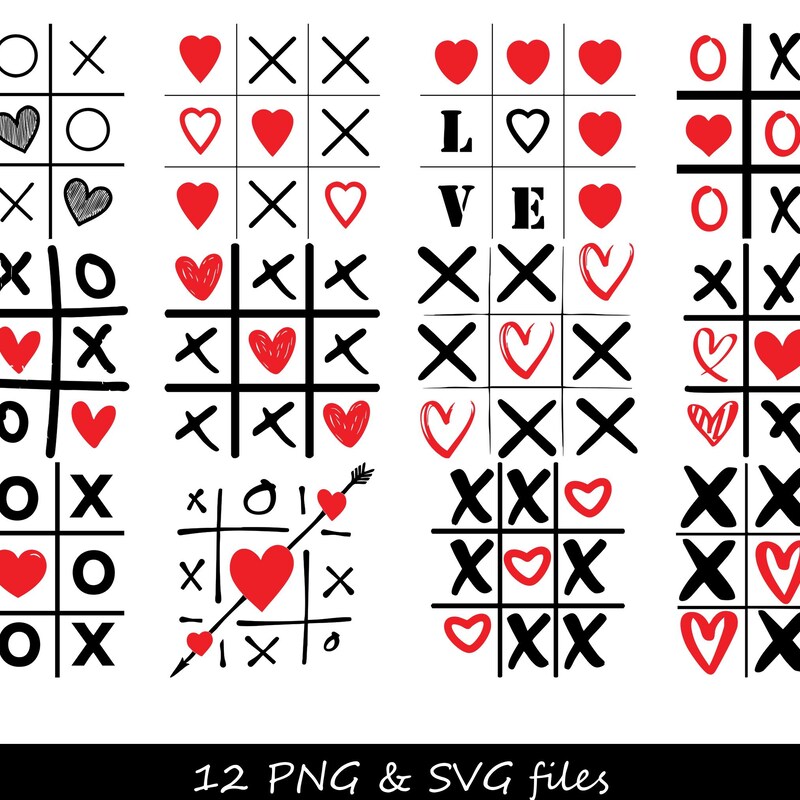 Heart Tic Tac Toe - Etsy