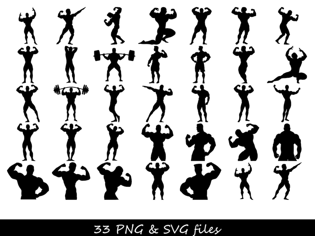 Gym SVG, Bodybuilder SVG, Muscles SVG, Workout Svg, Bodybuilder ...