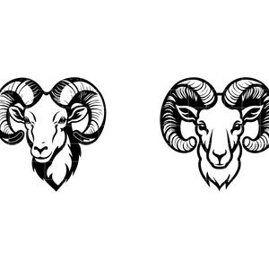 Ram Head SVG, Ram SVG, Ram Skull SVG, Horned Ram Svg, Ram Head ...