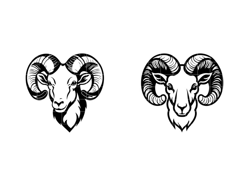 Ram Head SVG, Ram SVG, Ram Skull SVG, Horned Ram Svg, Ram Head ...