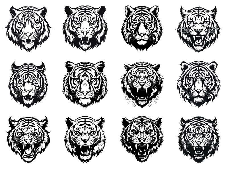 Buy Tiger SVG Tiger Face SVG Tiger Mascot SVG Tiger Head Svg Online in ...