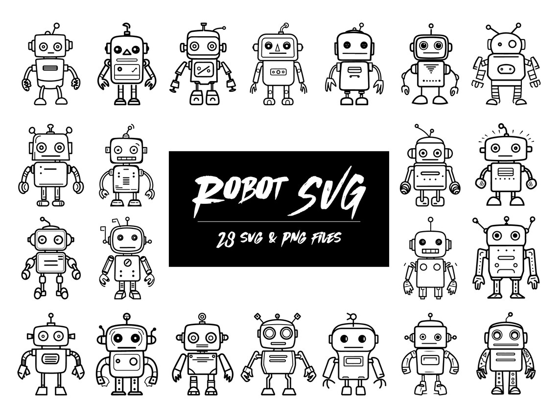 Buy Robot SVG, Robot PNG, Roblox Robot SVG, Robot Factory Svg, the Wild ...