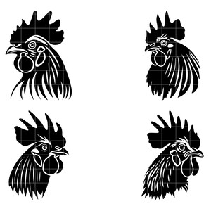 Rooster SVG, Chicken SVG, Hen SVG, Chickens Svg, Chicken Face Svg ...