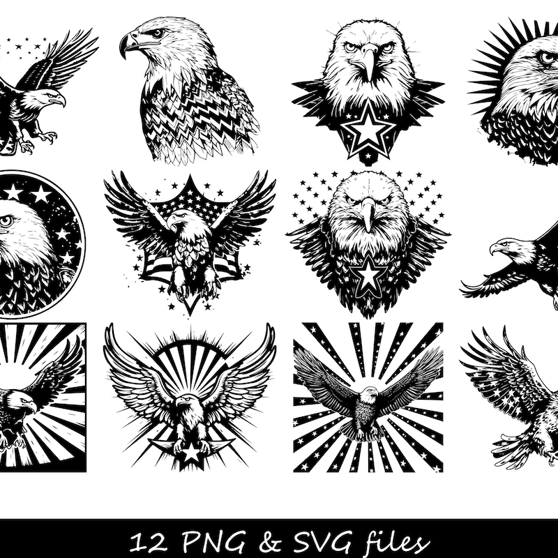 Eagle Svg - Etsy