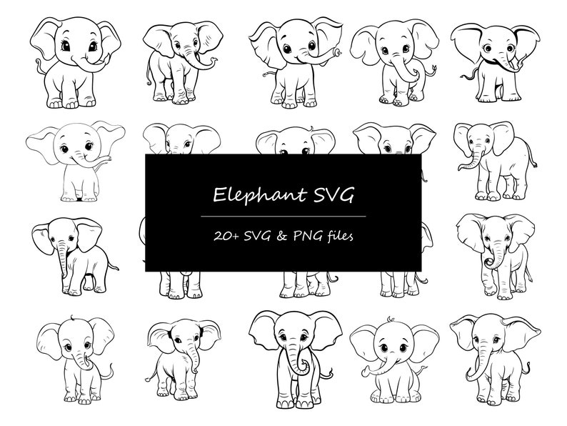 Elephant Svg, Elephant Face SVG, Elephant Mandala SVG, Elephant ...