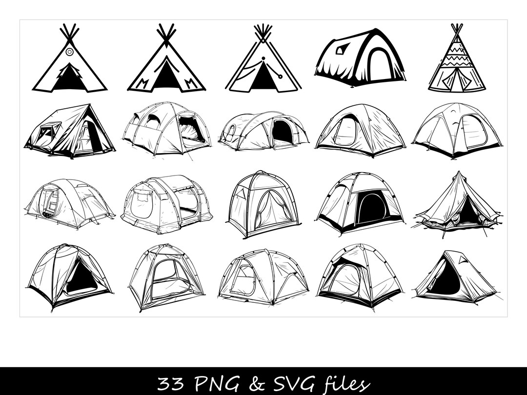 Camp SVG, Camping SVG, Tent SVG, Camp Fire Svg, Campsite Svg, Hiking ...
