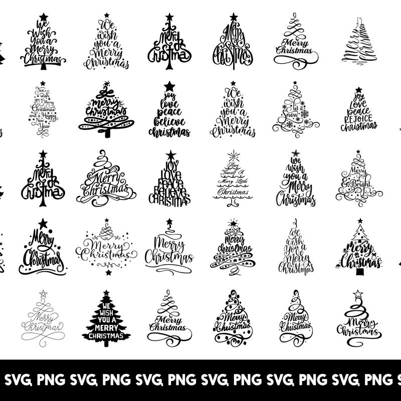 Squiggle Christmas Tree - Etsy