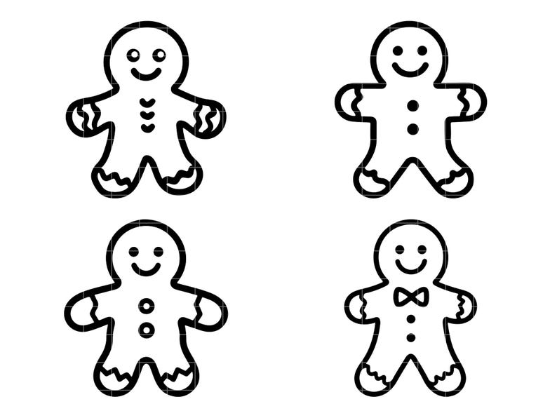 Gingerbread SVG, Gingerbread Man SVG, Gingerbread Face SVG, Gingerbread ...