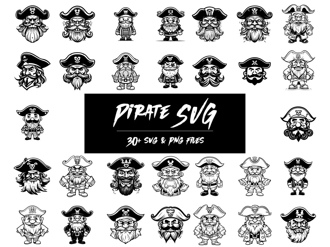 Pirate SVG, Pirate Night SVG, Little Pirate SVG, Pirate Face Svg, Sea ...